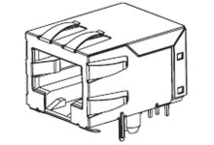 44050-0007 Molex | Molex Female RJ45 Connector, Through Hole, Cat5 ...