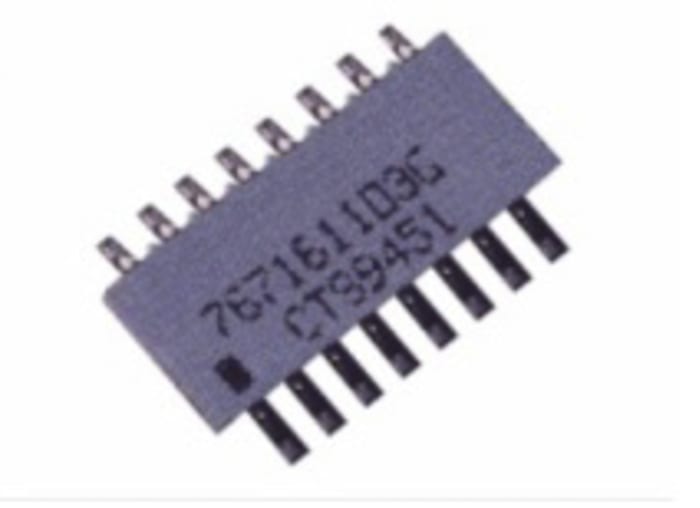 766145191AP CTS | CTS, 766 4.7kΩ ±2% Dual Terminator Resistor Array, 24 ...