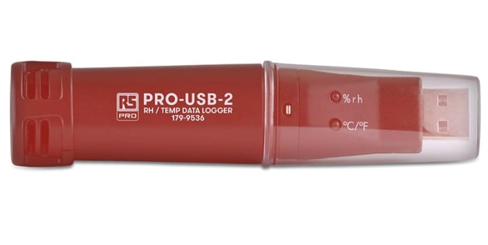 RS PRO | RS PRO PRO-USB-2 Temperature & Humidity Data Logger, USB, 1 Input Channel(s) | 179-9536 ...
