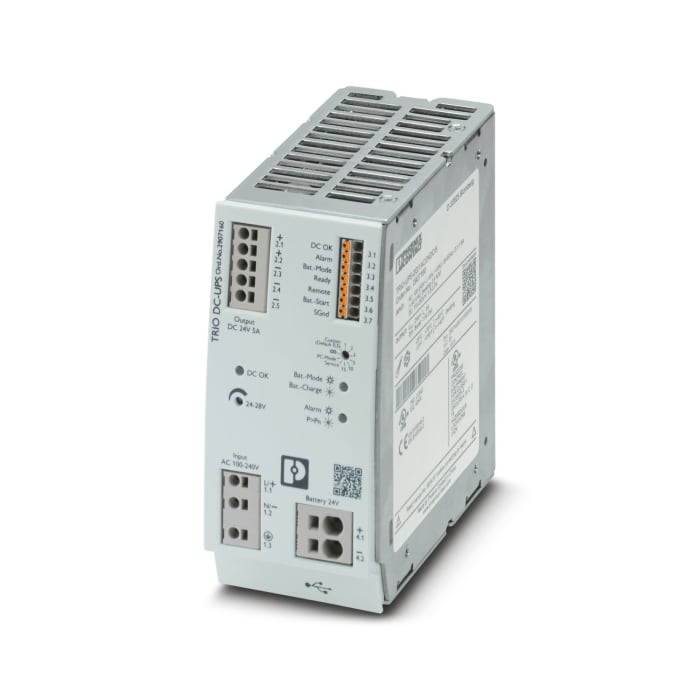 2907160 Phoenix Contact | Phoenix Contact 100 → 240V ac Input DIN Rail ...