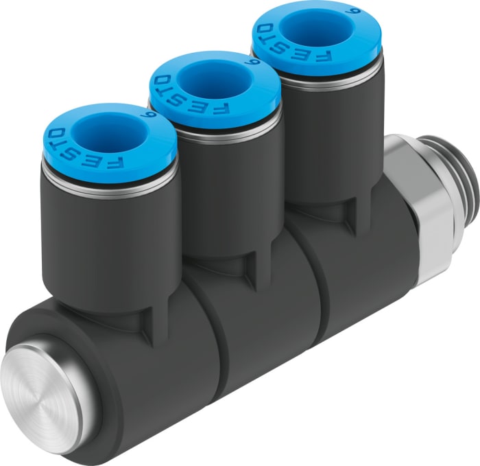 QSLV3-1/8-6 Festo | Festo QSLV Series Multi-Connector Fitting, R 1/8 to ...