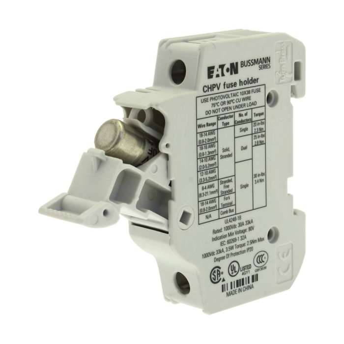 CHPV1IU Eaton | Eaton 32A Rail Mount Fuse Holder for 10 x 38mm Fuse, 1P ...