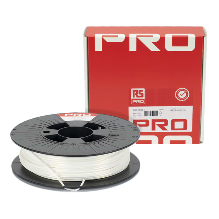 RS PRO | RS PRO 2.85mm White PLA Satin 3D Printer Filament, 500g | 183 ...