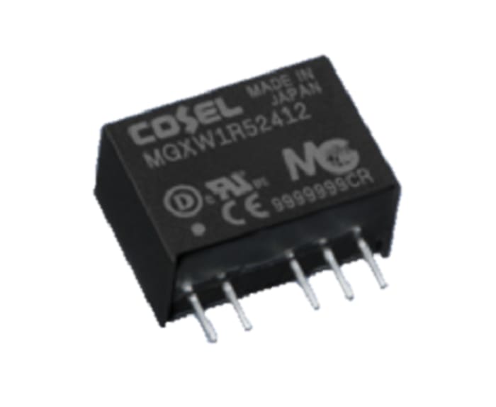 MGXW1R52412 Cosel | Cosel MGXW1R5 DC-DC Converter, ±12V dc/ 65mA Output ...