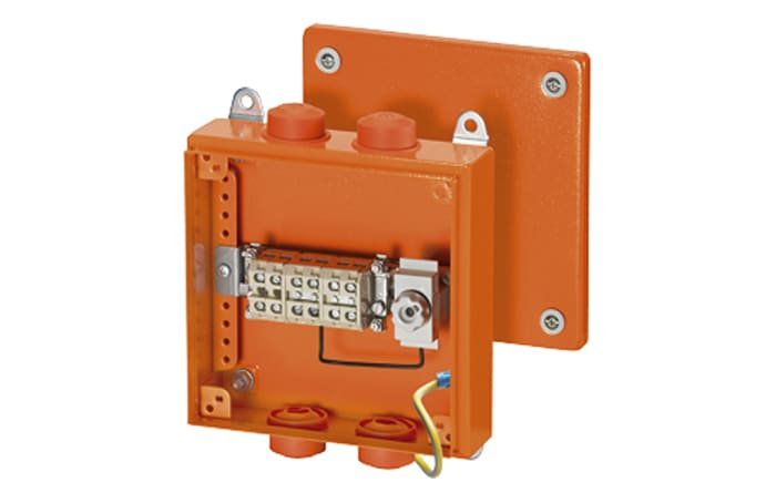 FK9259 HENSEL | HENSEL Orange Steel Junction Box, IP66, 5 Terminals ...