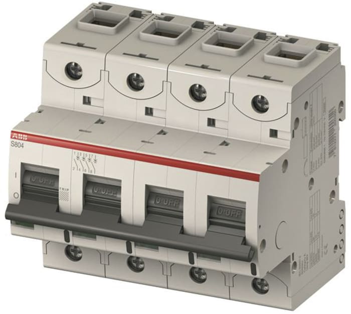 740444 ABB | Interruptor automático 4P, 63A, Curva Tipo C, Poder de corte 36 kA S804N-C63, Altas ...