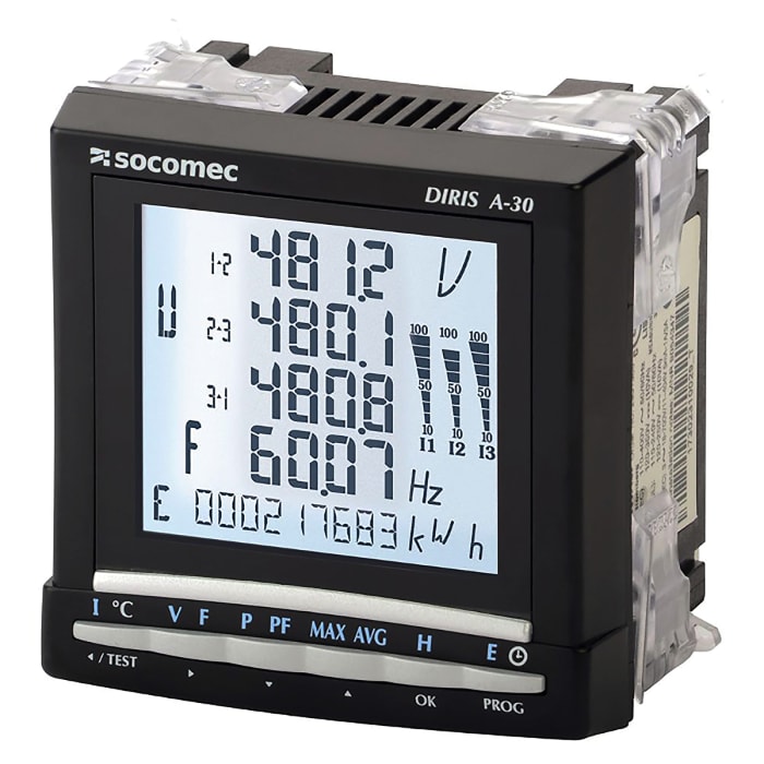 48250403 Socomec | Socomec DIRIS A30 1, 3 Phase Backlit LCD Energy ...