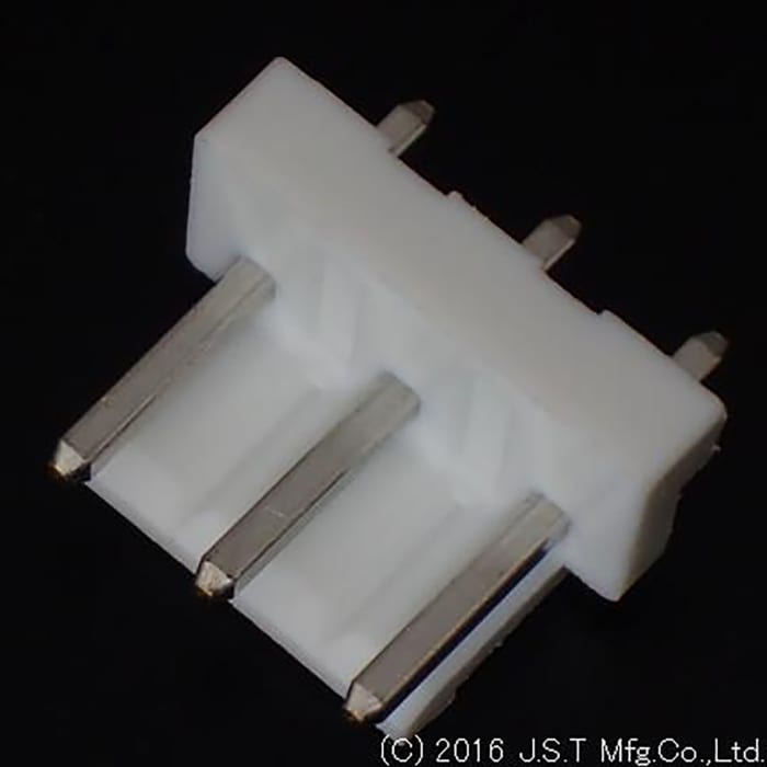 B03P-NV (LF)(SN) JST | JST NV Series Top Entry Through Hole PCB Header, 3 Contact(s), 5.0mm ...