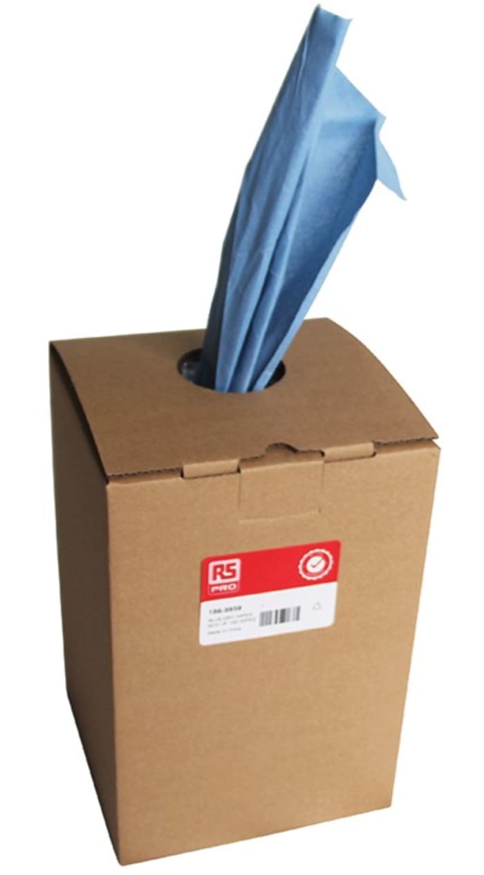 RS PRO | Toalla de Papel RS PRO / Rollo Azul, 150 Hojas de 420 x 245mm ...