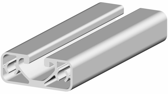 RS PRO | RS PRO Silver Aluminium Strut Profile 40 x 16 mm 8 mm Groove ...