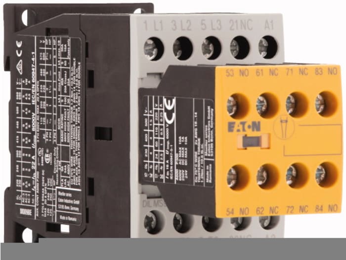 191762 DILMS9-23(24VDC) Eaton | Contactor Eaton de 3 polos, 3NO, 9 A ...