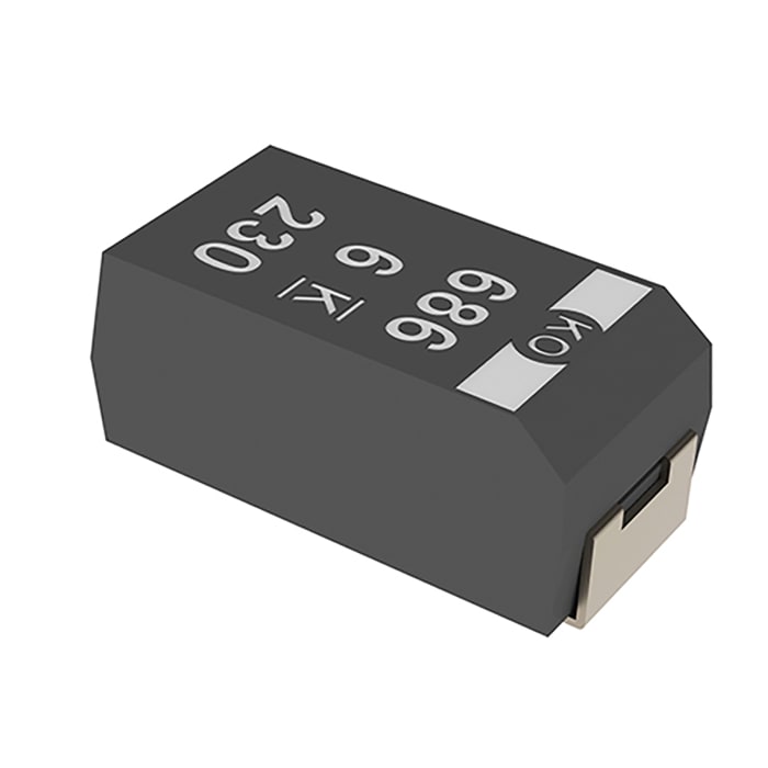T525D107M010ATE055 KEMET | KEMET 100 μF Surface Mount Polymer Capacitor ...