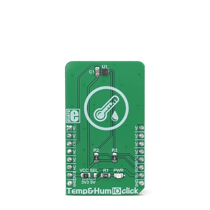 MIKROE-3342 MikroElektronika | Sensor de temperatura y humedad MikroElektronika Temp&Hum 10 ...