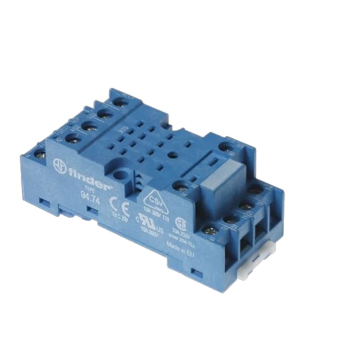 94.74SMA Finder | Finder 94 14 Pin 250V ac DIN Rail, Panel Mount Relay ...