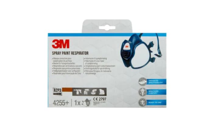 4255+ 3M | 3M 4255+ FFA2P3 R D, 4000+ Series Half-Type Half Mask | 189 ...