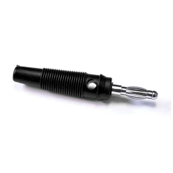 BU-32616-0 Mueller Electric | Mueller Electric Black Male Banana Plug, 4 mm Connector, Screw ...