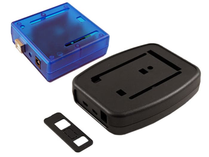 1593hamar3bk Hammond Hammond Black Arduino Case For Use With Arduino 9125