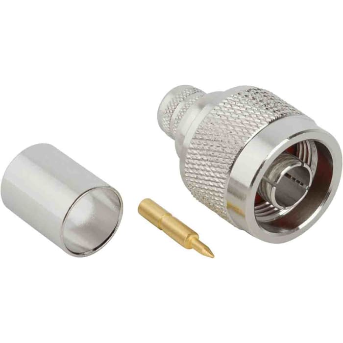 172166 Amphenol RF | Amphenol RF N-Type Series, Plug Cable Mount N Connector, 50Ω, Crimp ...