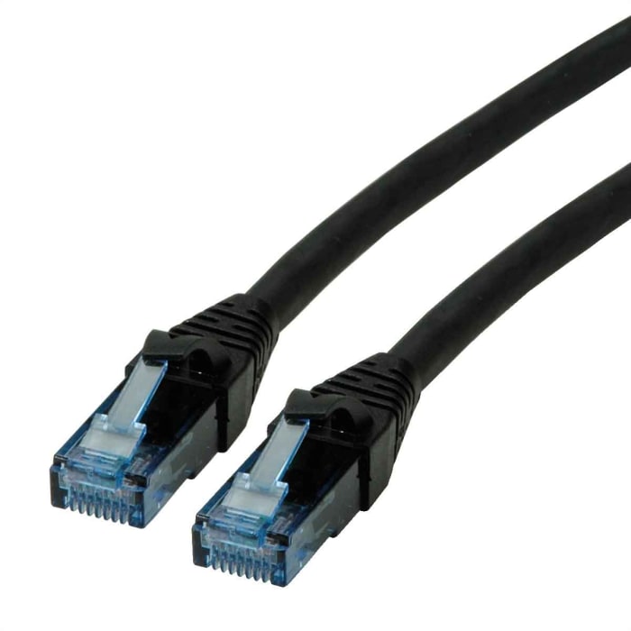 21.15.2752 Roline | Roline, 2m Cat6a, Black RJ45 to Male RJ45 Male, U ...