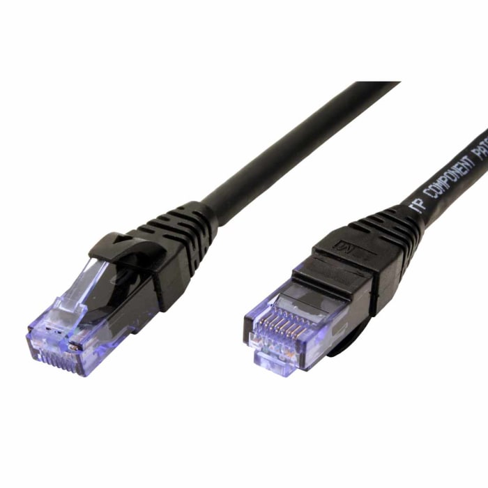 21.15.2752 Roline | Roline, 2m Cat6a, Black RJ45 to Male RJ45 Male, U ...