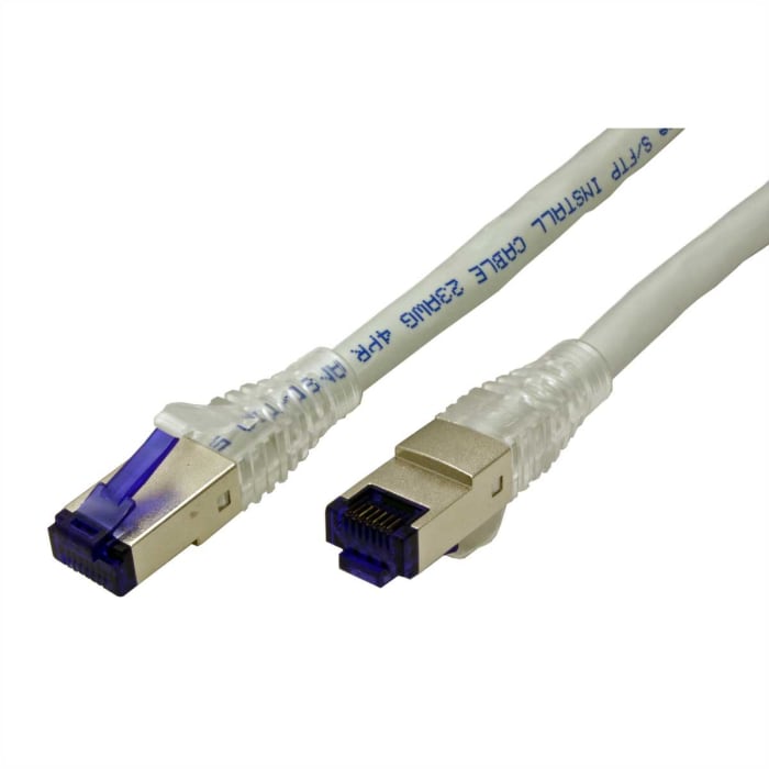 21.15.0872-2 Roline | Roline, 50m Cat6a, Grey RJ45 to Male RJ45 Male, S ...