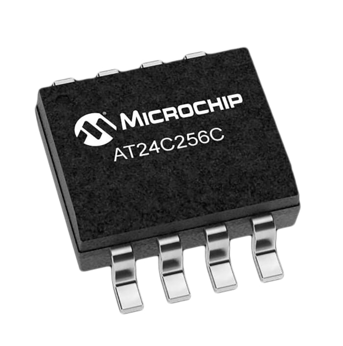 AT24C256C-SSHL-T Microchip | Microchip AT24C256C-SSHL-T, 256kbit EEPROM Memory Chip, 450ns 8-Pin ...
