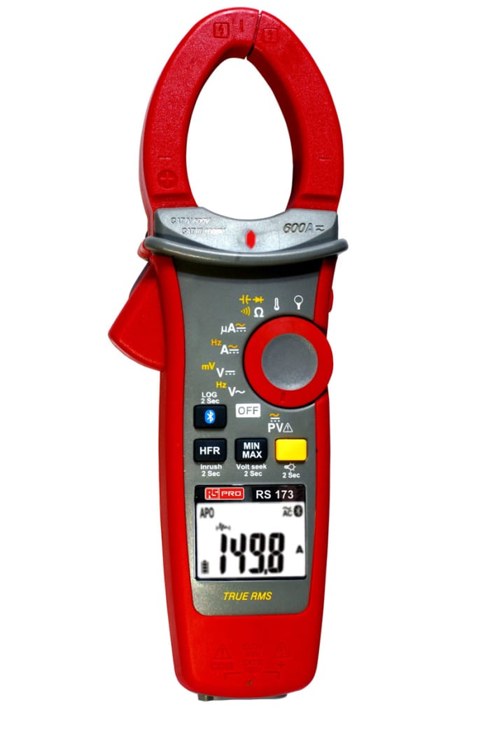 RS PRO | RS PRO 173 Clamp Meter, 600 A 600 A 1000 V 1000 V ac CAT III ...