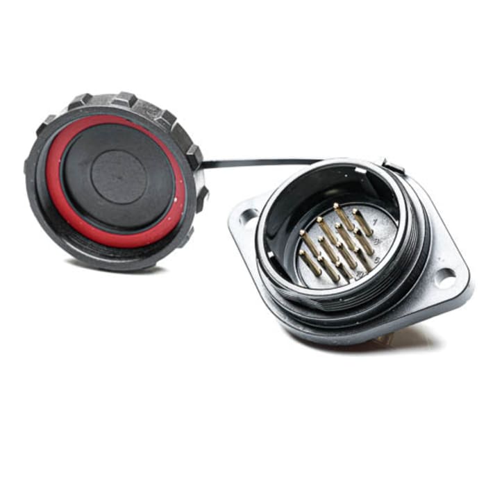 RS PRO | Conector circular RS PRO macho de 12 vías, Montaje en Panel ...