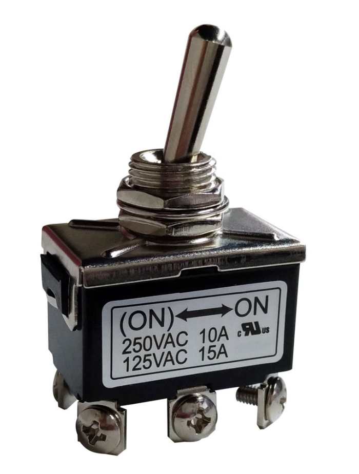 RS PRO | RS PRO Toggle Switch, PCB Mount, (On)-On, DPDT, Screw Terminal ...