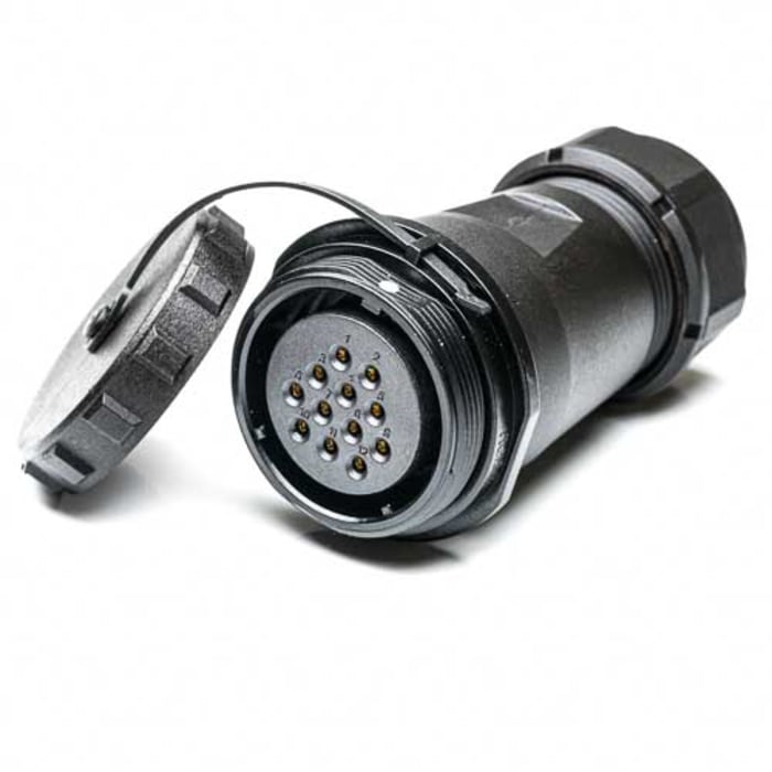 RS PRO | Conector circular RS PRO hembra de 12 vías hembra, montaje ...