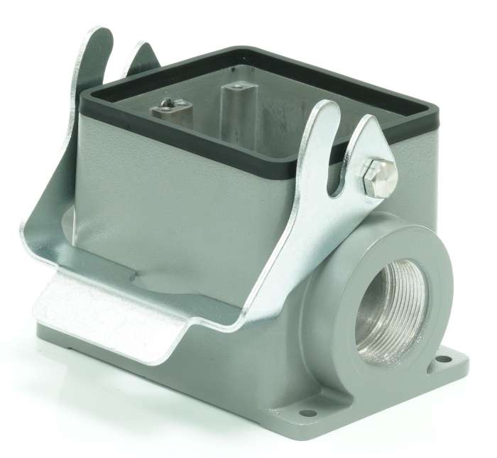 RS PRO | Base para conector industrial con entrada lateral RS PRO, con ...