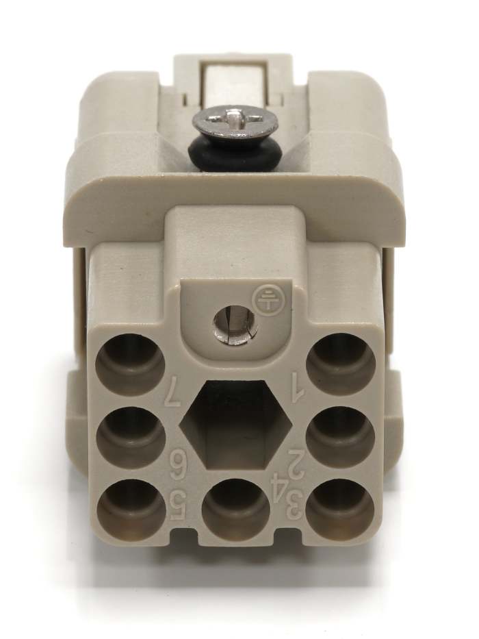 RS PRO | RS PRO Heavy Duty Power Connector Insert, 10A, Female, 7 Contacts | 208-4607 | RS