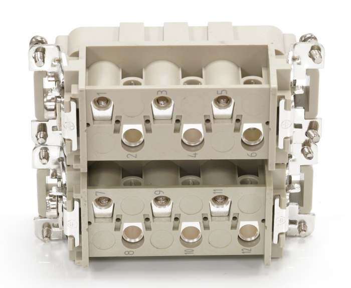 RS PRO | RS PRO Heavy Duty Power Connector Insert, 35A, Male, 12 Contacts | 208-4615 | RS