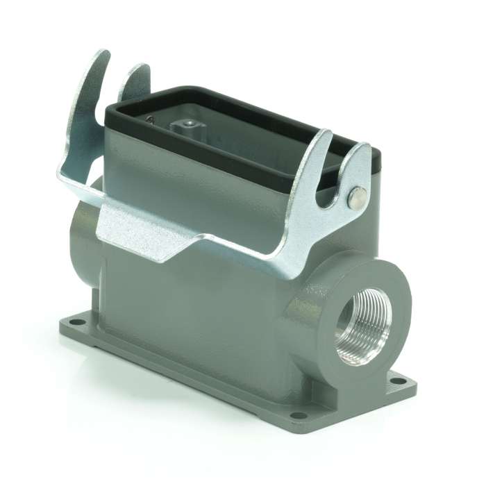 RS PRO | Base para conector industrial con entrada lateral RS PRO, con ...