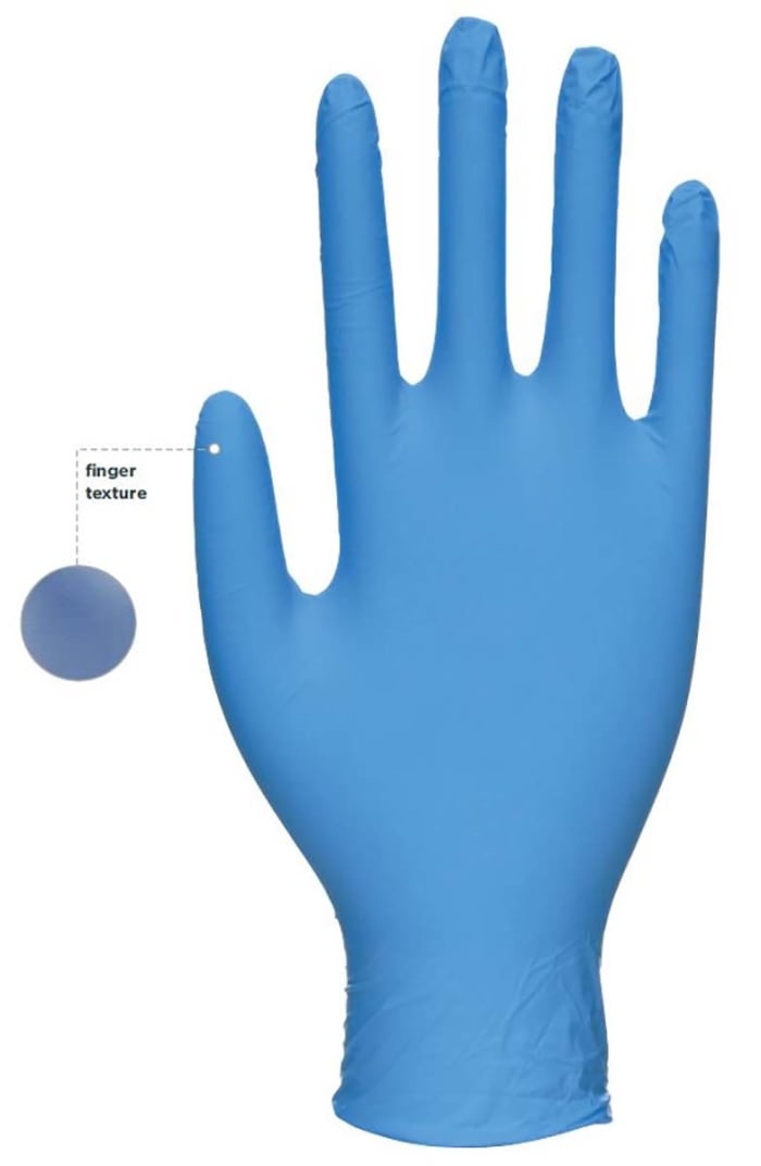 GS0032 Uniglove | Uniglove Blue Powder-Free Disposable Gloves, Size 7 ...