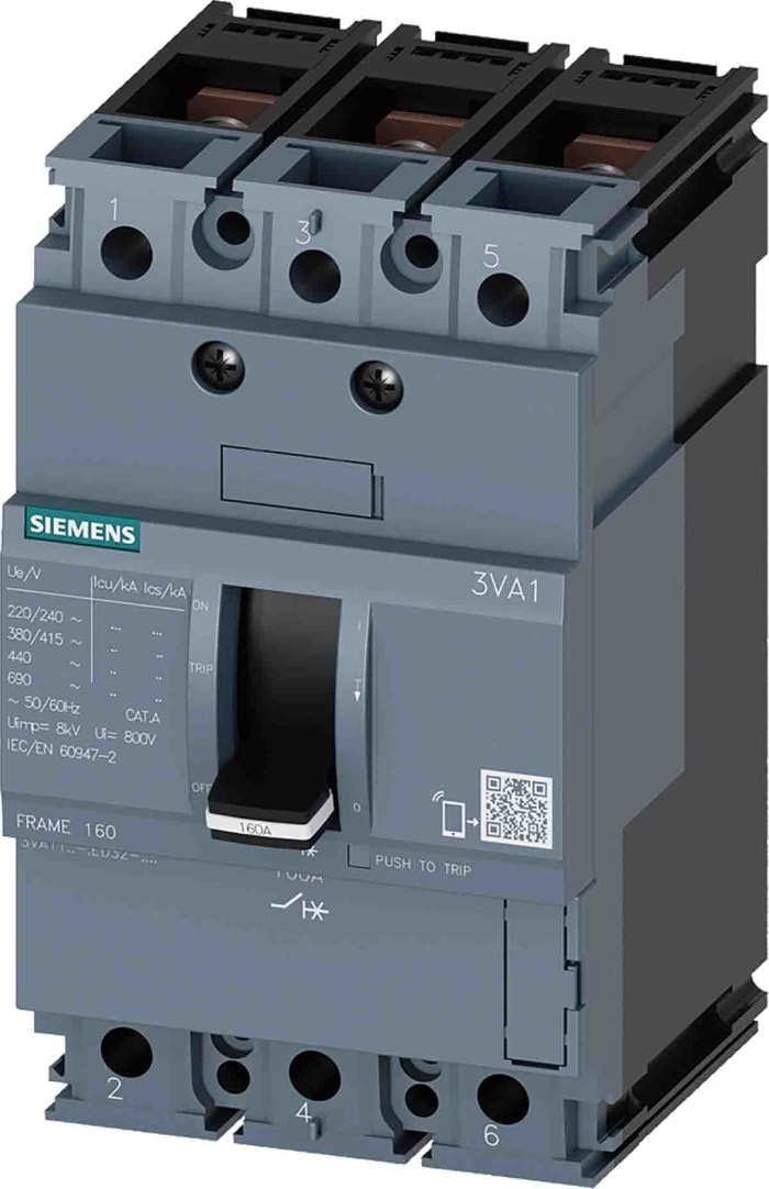 3VA1125-4ED32-0AA0 Siemens | Siemens, SENTRON MCCB 3P 25A, Breaking ...