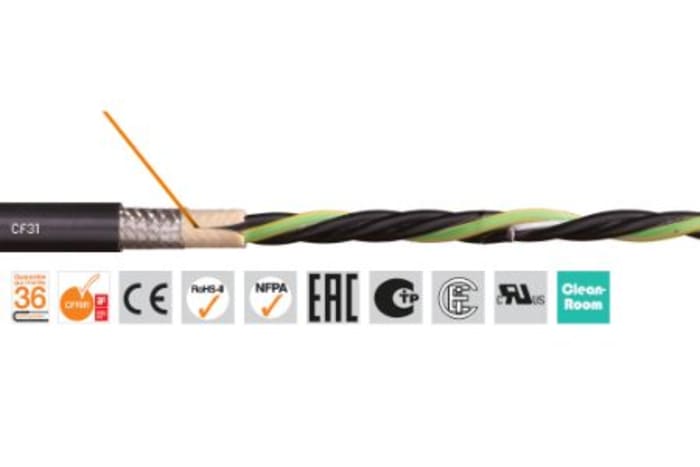 CF31.25.04 (25m) Igus | Cable de alimentación apantallado Igus ...