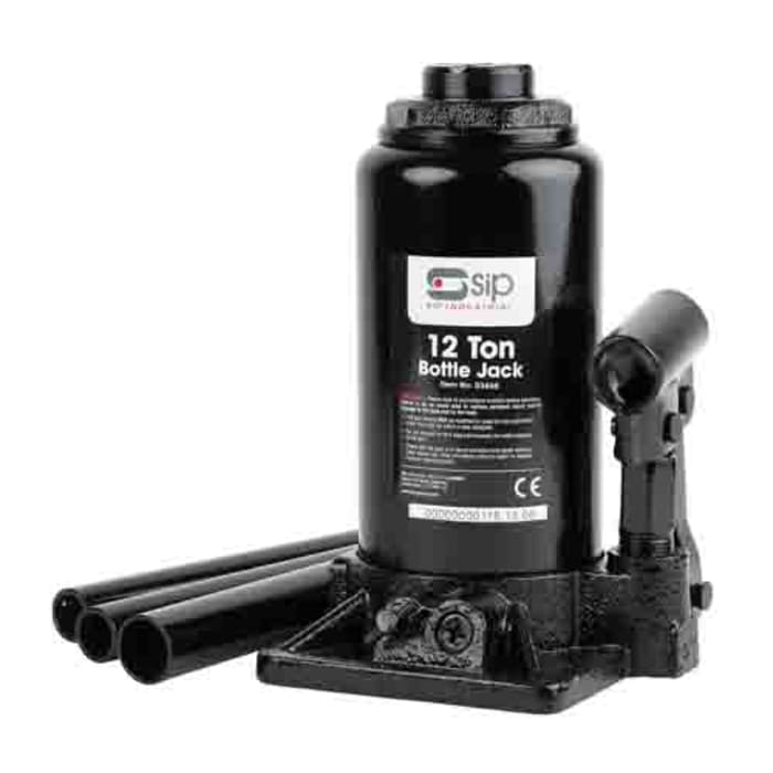 03658 SIP | SIP Bottle Jack, 12t Maximum Load, 210mm - 415mm Maximum ...