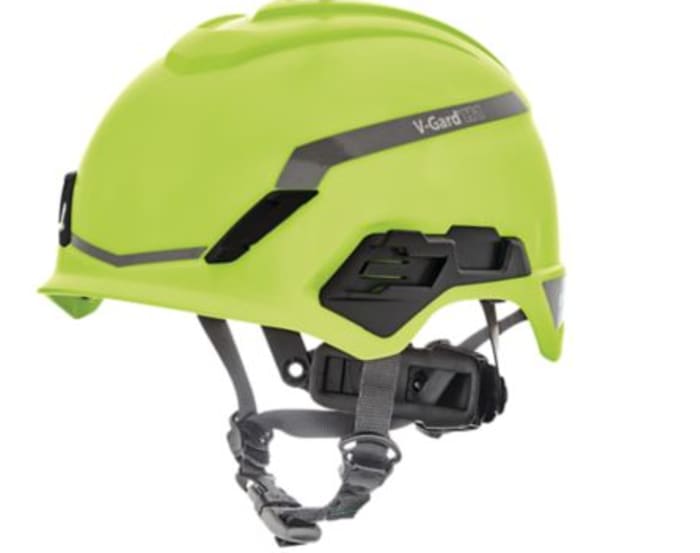 10194796 MSA Safety | MSA Safety V-Gard H1 Black, Green Safety Helmet ...