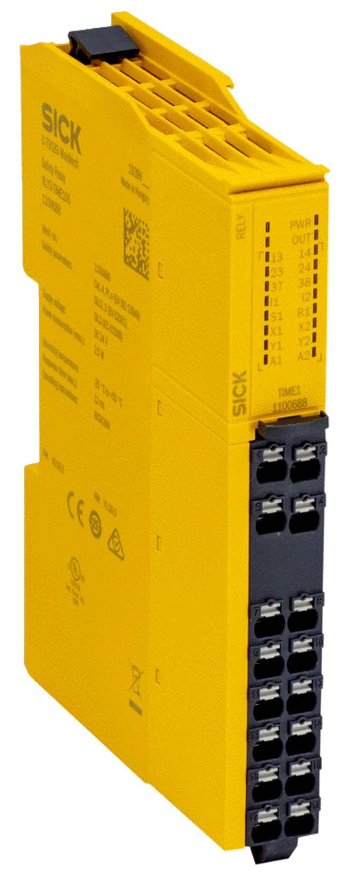 RLY3-TIME100 Sick | Sick Dual-Channel Safety Switch Safety Relay, 16.8 ...