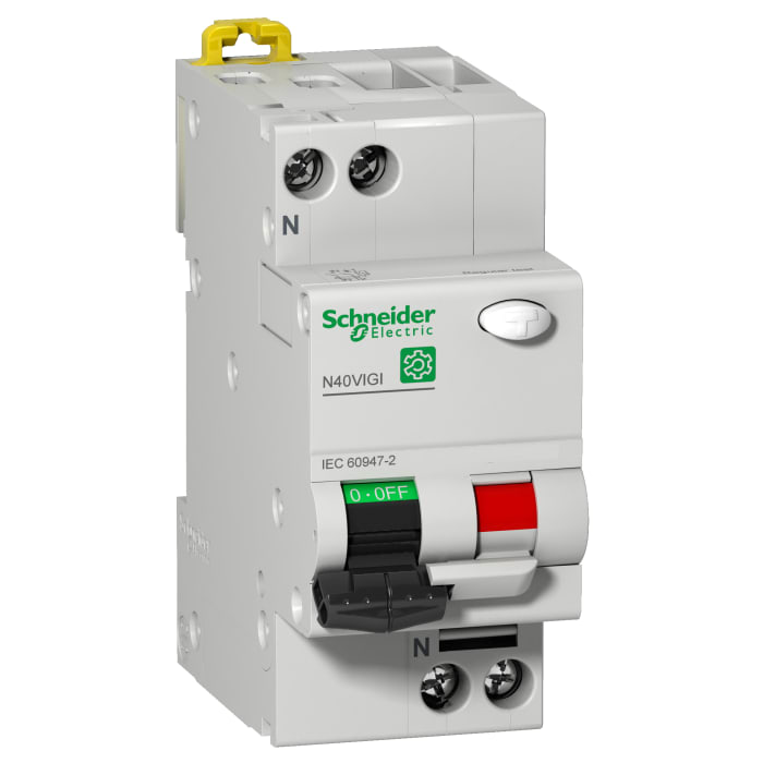 M9D11616 Schneider Electric | Schneider Electric RCBO, 16A Current Rating, 1P Poles, 30mA Trip ...