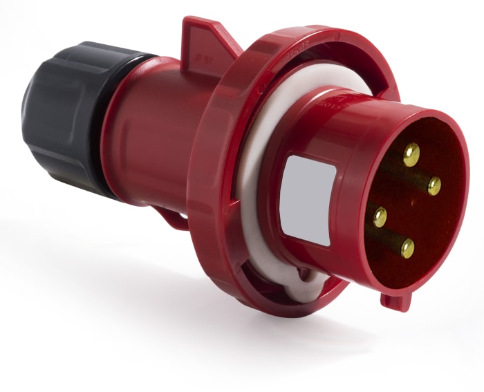 RS PRO | Conector de potencia industrial, Formato 3P + E, Orientación ...