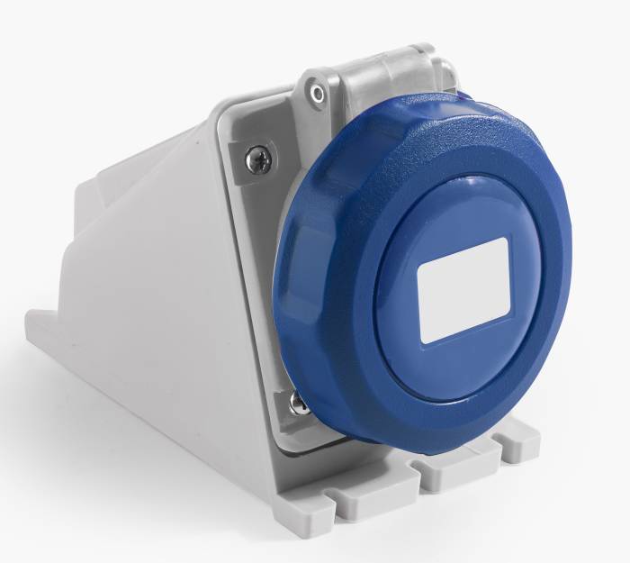 RS PRO | RS PRO IP67 Blue Wall Mount 2P + E Industrial Power Socket ...