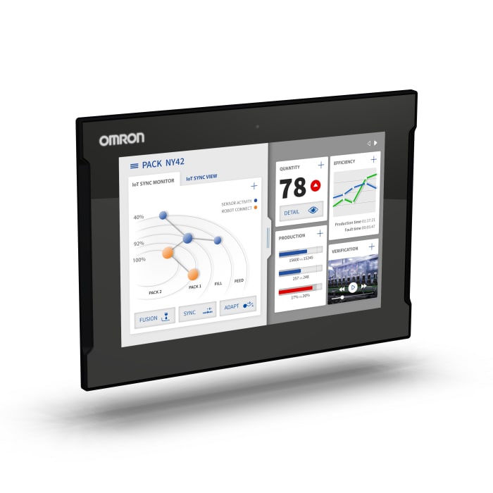 NYM12W-C1000 Omron | Omron 12.1in Industrial Monitor 1, 280 x 800 Touch ...