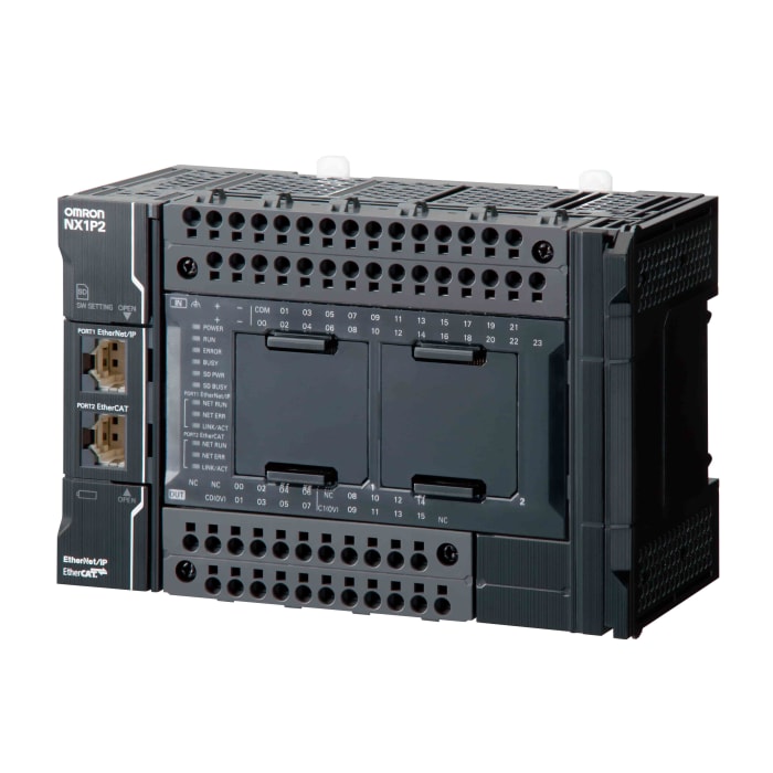 NX1P2-1040DT Omron | Omron NX102 Series PLC CPU for Use with NX controllers, 24-Input, 16 Input ...