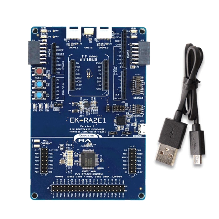 RTK7EKA2E1S00001BE Renesas Electronics | Renesas Electronics EK- RA2E1 MCU Group Evaluation Kit ...