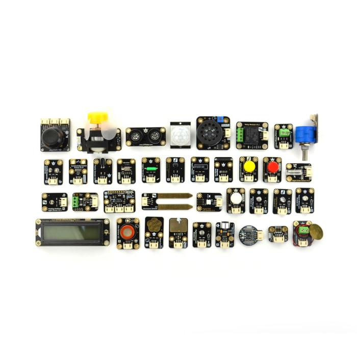Kit0150 Dfrobot Dfrobot Gravity 37 Pcs Sensor Set For Arduino Arduino Compatible Kit 216 