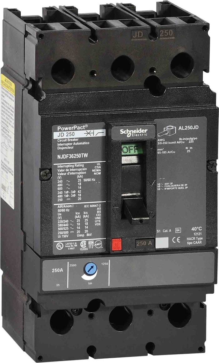NJJF36200TW Schneider Electric | Schneider Electric, PowerPact MCCB 3P ...