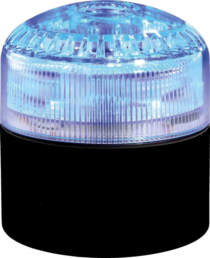 RS PRO | RS PRO Blue Sounder Beacon, 12 → 24 V, IP65, Base Mount, 105dB ...