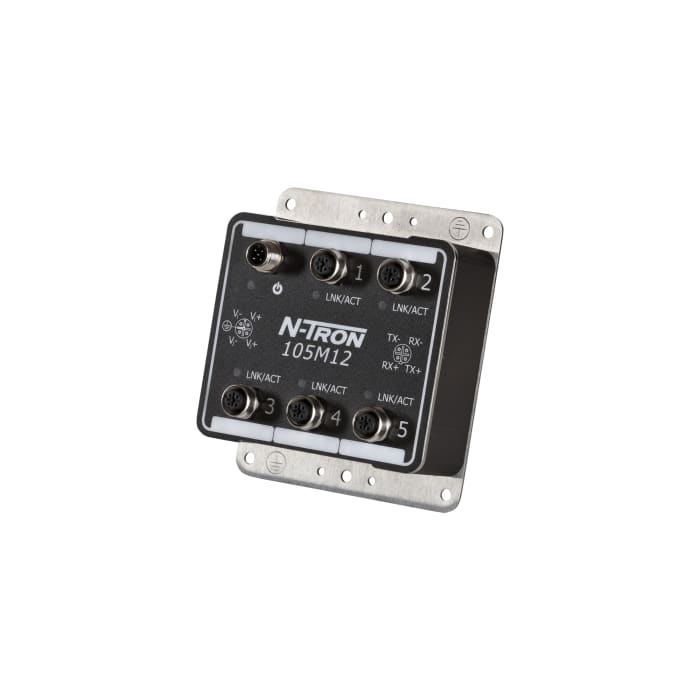 105M12 N-Tron | N-Tron Unmanaged 5 Port Ethernet Switch | 220-8476 | RS